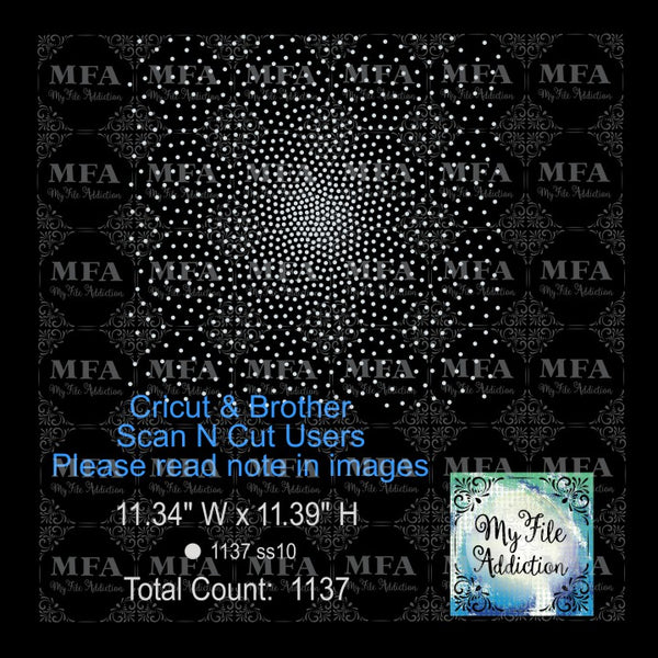 My File Addiction - Square Scatter Rhinestone Digital Download